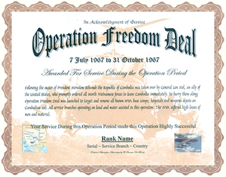 Operation Freedom Deal Display Recognition