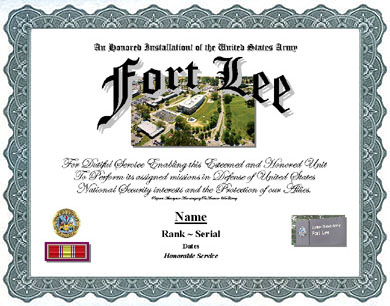 Fort Lee Base Service Display Recognition