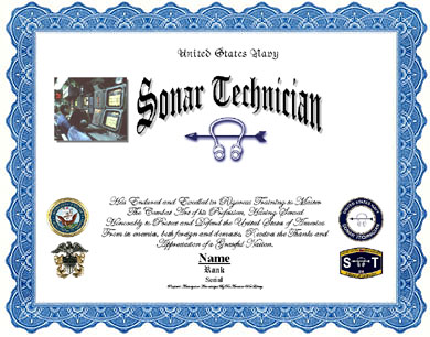Sonar Technician Professional Display Recognition